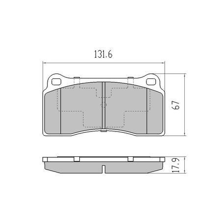 RDA EXTREME HD FRONT BRAKE PADS for FORD FPV GT GTP *BREMBO 4 POT RDX2162