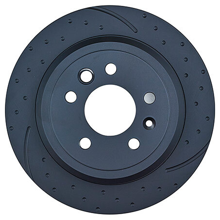 RDA DIMPLED SLOTTED REAR BRAKE ROTORS for FORD FALCON BA-BF | MyBrakes