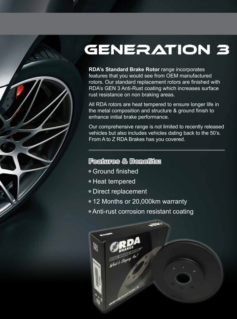 FRONT DISC BRAKE ROTORS + PADS for HOLDEN COMMODORE VF SSV REDLINE RDA8103